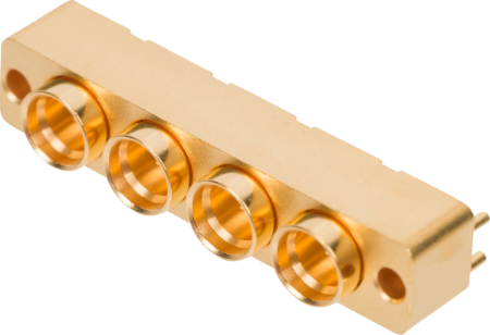 SMP Male PCB Surface Mount Connector, 4 Port, SB 9311-00036 | SV Microwave