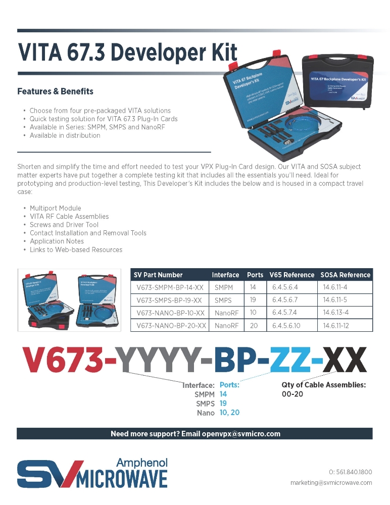 VITA Developer Kit | SV Microwave